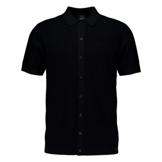 Genti Shirt 8 Buttons Ss - - Tops - Herren - Schwarzk - M