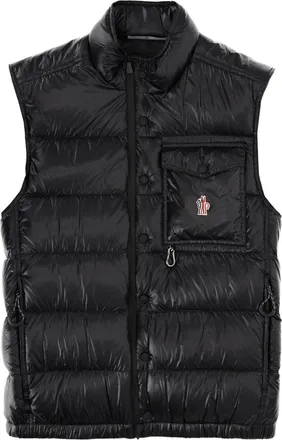 Moncler Mens Padded Jacket Black Polyamide Waistcoats & Gilets