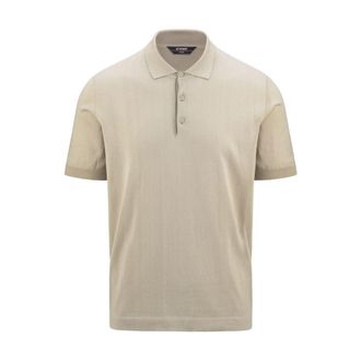 K-Way Klassisches Kurzarm-Poloshirt - - Tops - Herren - Beige - S