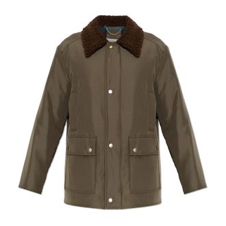 Maison Margiela Jacke mit Pelzkragen - - Jackets - Herren - Gr&uuml;n - M