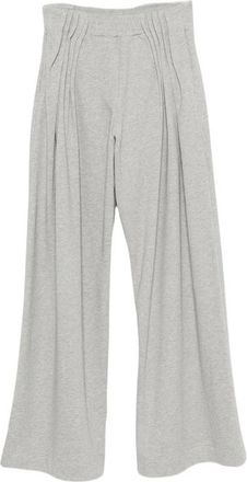 Dries Van Noten Pantalon Large Pliss&eacute; - Femme - Pantalons - Gris - Taille: 38 FR