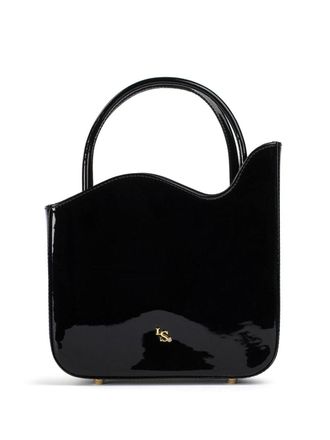 Le Silla mini sac à main Ivy en daim - Noir