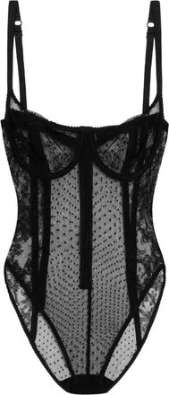 Dolce & Gabbana Body mit Spitzeneinsätzen - Schwarz