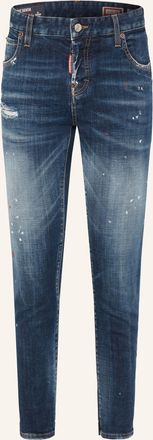 Dsquared2 Cropped Jeans Teddy blau