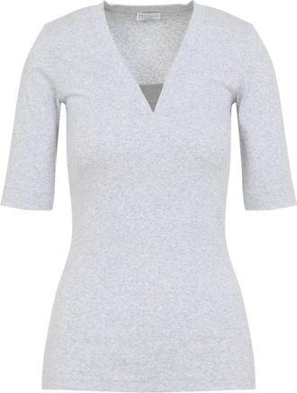Brunello Cucinelli Damen, Oberteile, Grau, SGr&ouml;&szlig;e