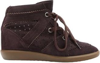 Isabel Marant Baskets compens&eacute;es Bobby en cuir