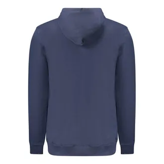 Tommy Hilfiger Logo-Embroidered Cotton Hoodie - Blue