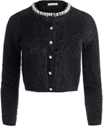 Alice & Olivia Dollie Cardigan - Schwarz