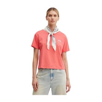 A.P.C. A.p.c., Femme, Tops, Orange, Taille: 38 FR T-Chemises