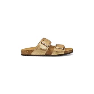 Geox Brionia R Sandales &agrave; Double Boucle - Femme - Chaussures - Jaune - Taille: 36 EU
