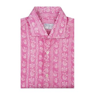 Fedeli Homme, Chemises, Rose, Taille: L Sean Panamino Shirt