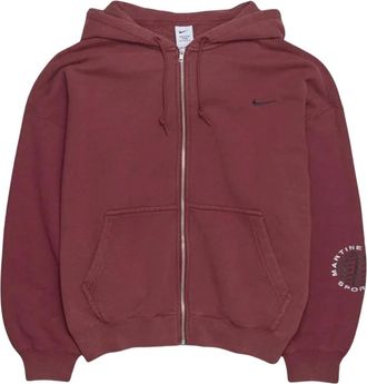 Nike Homme, Sweatshirts et sweats &agrave; capuche, Rouge, Taille: M SweaT-shirt &agrave; capuche zipp&eacute; avec motif logo