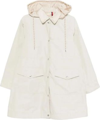 Moncler Femme, Manteaux, Beige, Taille: 38 FR Begonia 3-en-1 Veste Longue &agrave; Capuche en Duvet