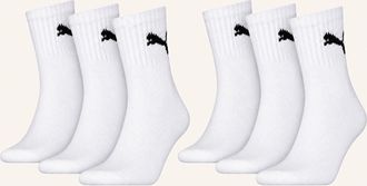 Puma Sportsocken Short Crew 6-Pack weiss