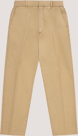 Circolo 1901 Trousers Wide in Twill Sand Gabardine / 48
