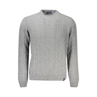 North Sails Grauer Wollpullover - - Knitwear - Herren - Grau - M