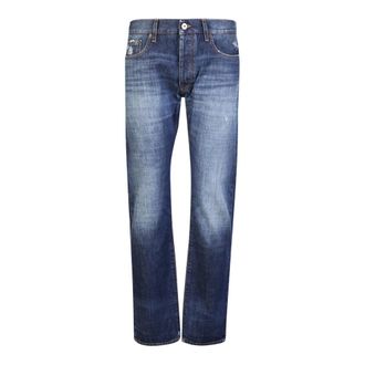 14Bros Blaue Jeans Gerader Schnitt Denim - - Jeans - Herren - Blau - W30