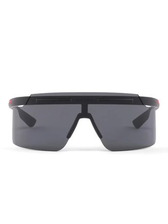 Prada Linea Rossa Sonnenbrille mit verstellbaren Nasenpads - Schwarz
