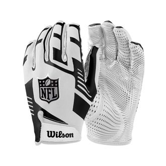 Wilson NFL Receiver-Handschuhe f&uuml;r Herren/Damen Unisex (Wei&szlig;/Schwarz)