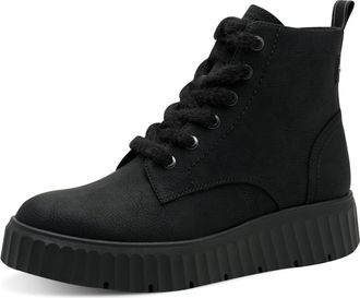 Tamaris Damen Klassische Stiefel, Frauen Stiefel,Wechselfu&szlig;bett,uebergangsstiefel,uebergangsschuhe,lederstiefel,schn&uuml;rstiefel,Black,39 EU