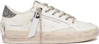 Crime London Femme, Chaussures, Blanc, Taille: 41 EU SK8 Deluxe Baskets