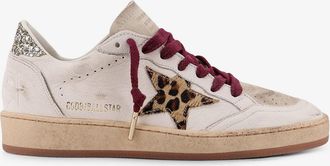 Golden Goose Ball Star leather sneakers with suede inserts - GOLDEN GOOSE DELUXE BRAND - gender_Woman