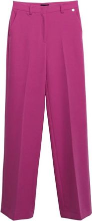 Liu Jo Femme, Pantalons, Violet, Taille: 38 FR Wide Pantalons