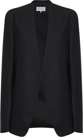 Maison Margiela Femme, Pulls, Noir, Taille: 38 FR Veste Minimaliste