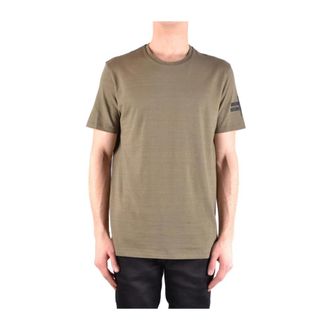 Neil Barrett Casual Baumwoll T-shirt - - Tops - Herren - Gr&uuml;n - L