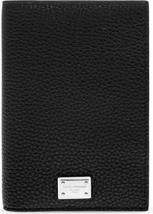Dolce & Gabbana Porte-passeport en cuir de veau - Homme - Accessoires - Noir - Taille: ONE Size