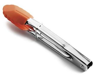 Lacor 64432 Zange, Silikon, orange, 18 x 3 x 2 cm