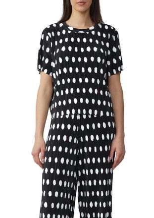 s.Oliver Verk&uuml;rztes T-Shirt aus Plissee mit Rundhalsausschnitt