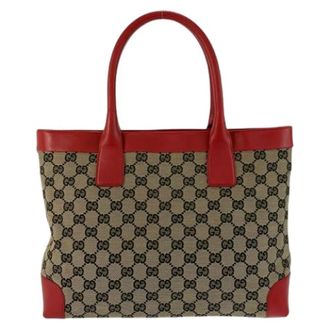 Gucci Pre-owned GG Canvas Tote Bag - - Pre-owned - Damen - Rot - ONE SIZE