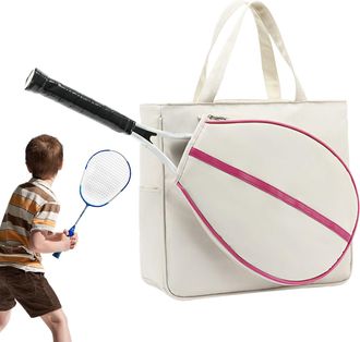Generic Tennisschl&auml;ger Abdeckung Tasche,Tennis-Taschen F&uuml;r Frauen | Wasserdichter Organizer Badmintonschl&auml;ger Halter Tragetasche Daypack F&uuml;r Anf&auml;nger Und Fort