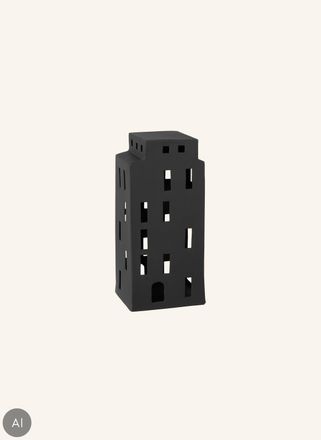 Villeroy & Boch Windlicht Haus Christmas Chic schwarz