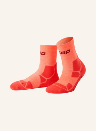 CEP Cep Trekking-Socken Hiking Mid Cushion Mid Cut Mit Merinowolle orange