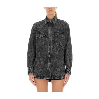 Golden Goose Bluse mit Blumen-Laserdruck - - Blouses & Shirts - Damen - Schwarzk - XS
