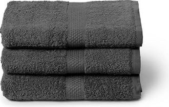 Caleffi Grande Serviette de Bain 3 x 55 x 105 cm, Set de Bain 100% Coton, Doux et absorbants, idéal pour Salle de Bain, Visage et Usage Quotidien, Serviette d