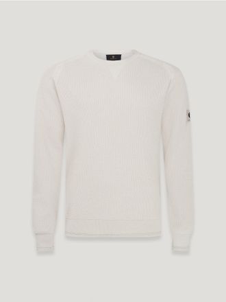 Belstaff Belstaff Pull À Col Ras-du-cou Guide pour homme Coton bio Beige roche Taille 2XL
