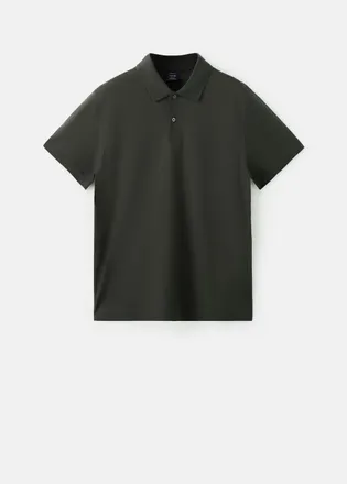 Mango Polo maille fine 100 % coton chocolat - Homme - XXL - MANGO MAN