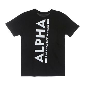 Alpha Industries Homme, Tops, Noir, Taille: XL Backprint Tee - Collection Streetwear