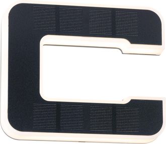 Paulmann 94652 LED Solar Hausnummer C IP44 Warmweiß Akku wechselbar incl. 1x0,2 Watt Solarleuchte Schwarz Solarlampe Kunststoff Solarlicht 3000 K