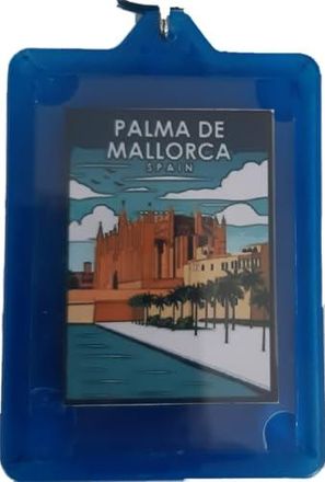 Generic Porte-clés espagnol Palma de Majorque fait à la main souvenir voyage vacances ville idée cadeau, multicolore, taille unique