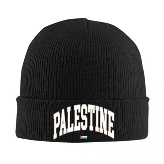 Generic Casquettes de Baseball pour Hommes Hommes, Chapeau en Tricot Drapeau de Palestine Bonnet Bonnet dHiver Casquette Chaude de Mode Hommes Femmes