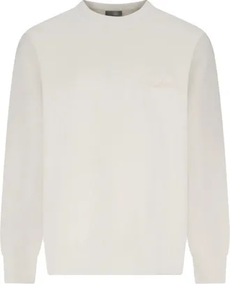Dior Homme, Sweatshirts et sweats à capuche, Blanc, Taille: M Crewneck 71cm Ribben Embroidery Fashion Fit