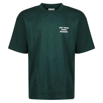 Dr&ocirc;le de Monsieur Le T-Shirt Slogan - - Tops - Herren - Gr&uuml;n - L