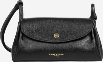 Lancaster Umh&auml;ngetasche Lancaster Sac trotteur A rabat aimant M Accordon Double Noir - In - Nude