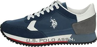 U.S.Polo Association Scarpe U.S. Polo Sneaker Running Cleef 001 blu in Pelle e Nylon US22UP08 44