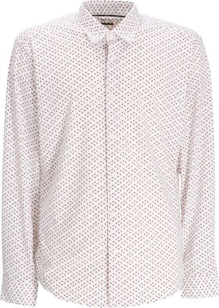 BOSS chemise à boutonnière sur le devant - Blanc