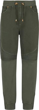Balmain Lockere Jeans aus Denim und Jersey - - Jeans - Herren - Gr&uuml;n - W31